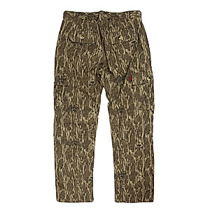 Mossy Oak Cotton Mill 2.0 Camo Hunting Pants for Men Camouflage Clothes, Bottomland, Medium