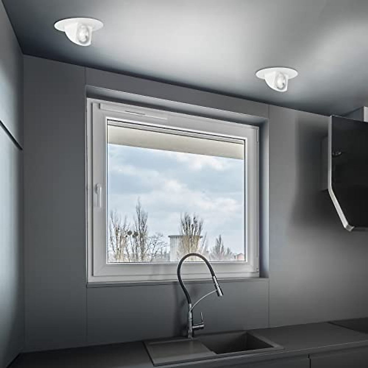 Feit Electric 5-6 inch Adjustable Scoop Recessed LED Downlight, Selectable Colors, Dimmable, 75W Equivalent, 45 Year Life, 540 Lumen, High CRI, LEDR56SCP/6WYCA