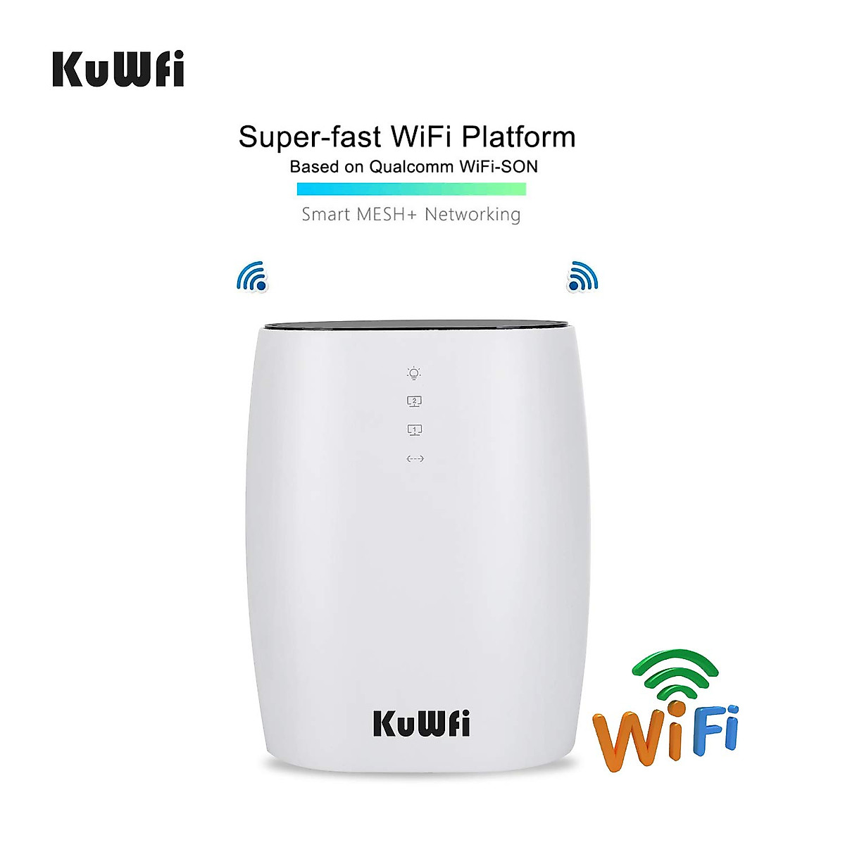 KuWFi Whole Home Mesh WiFi System 3-Pack AC3600 High Speed Seamless Roaming WiFi Network Dual Band 2.4G&5.8G Router for Whole Home Coverage