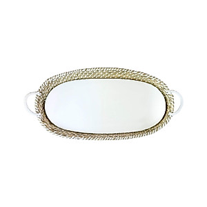 Seagrass Baby Changing Basket, Handmade with Waterproof Cover to Minimize Messes and Extra Thick Padding - Extra Newborn Birth Announcement Wood Disc