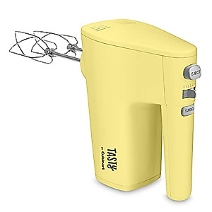 Tasty by Cuisinart Hand Mixer, Yellow, 7.59"(L) x 3.4"(W) x 6.33"(H)