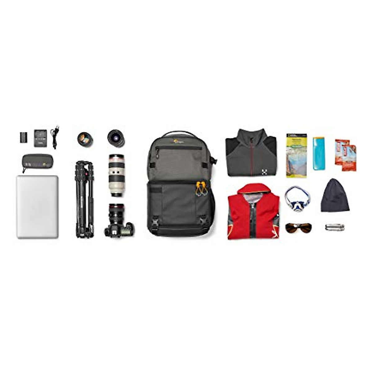 Lowepro Fastpack PRO BP 250 AW III Mirrorless and DSLR Camera Backpack, QuickDoor Access Camera Bag Insert, 15 inch Laptop Compart- Camera Bag Backpack for Mirrorless, DSLR, Nikon D850, 300D Ripstop