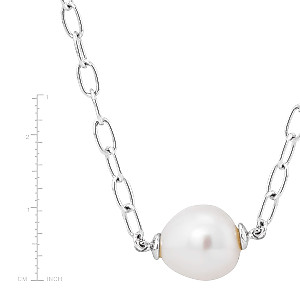 Silpada 'Infinite Wisdom' Sterling Silver Freshwater Cultured Pearl Necklace, 20" + 2"