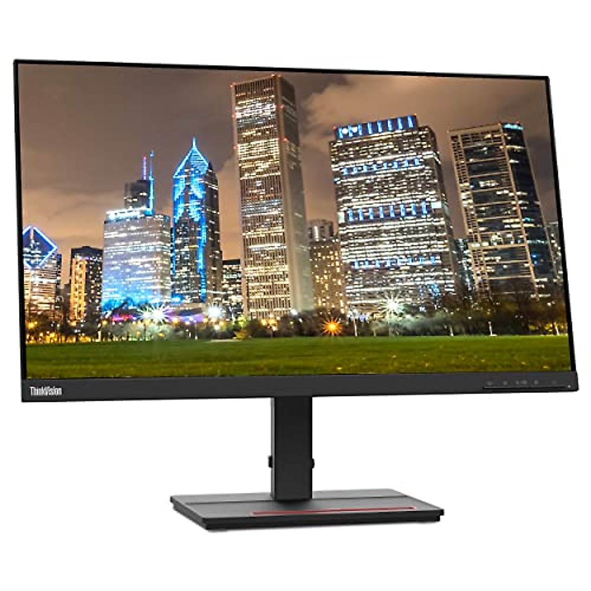 Lenovo ThinkVision S24e-20 23.8" Full HD 1920 x 1080 WLED LCD Monitor 2-Pack, 250 Nit, FreeSync, HDMI-VGA, Raven Black Bundle with Adjustable Desk Mount Monitor Stand