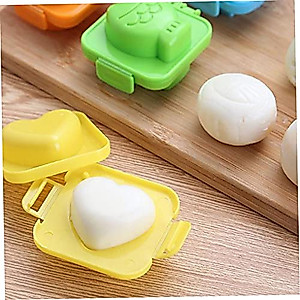 Boiled Egg Mold 3D Cartoon Plastic Egg Shaper Bento Maker DIY Tools Accessories-Cooking DIY Tools 6PCS Boiled Egg Mold,Cartoon Egg Ring Mould,3D Boiled Egg Mold,Plastic Egg Shaper