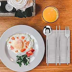 Cutlery Set Office Travel Chopsticks Portable Outdoor Tableware Spoon Stainless Steel Table Spoon Chopsticks Spoon Cooking Tableware Knife Set Tableware Kitchen Traveling