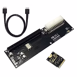 xiwai Oculink SFF-8611 Data Cable, PCI-E 3.0 Card - PCI Express M.2 M-Key to SFF-8612 Host Adapter for GPD Win Max2 External Graphics Card & SSD