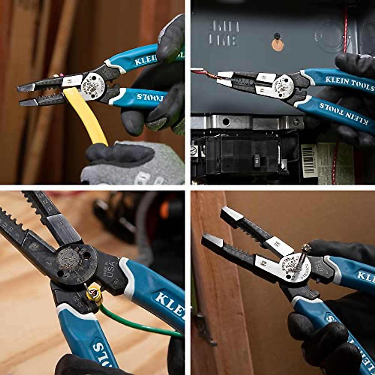 Klein Tools K12065CR Wire Stripper / Cutter / Crimper Tool for Cutting, Stripping, Crimping, Twisting (8-18 AWG solid, 10-20 AWG stranded)