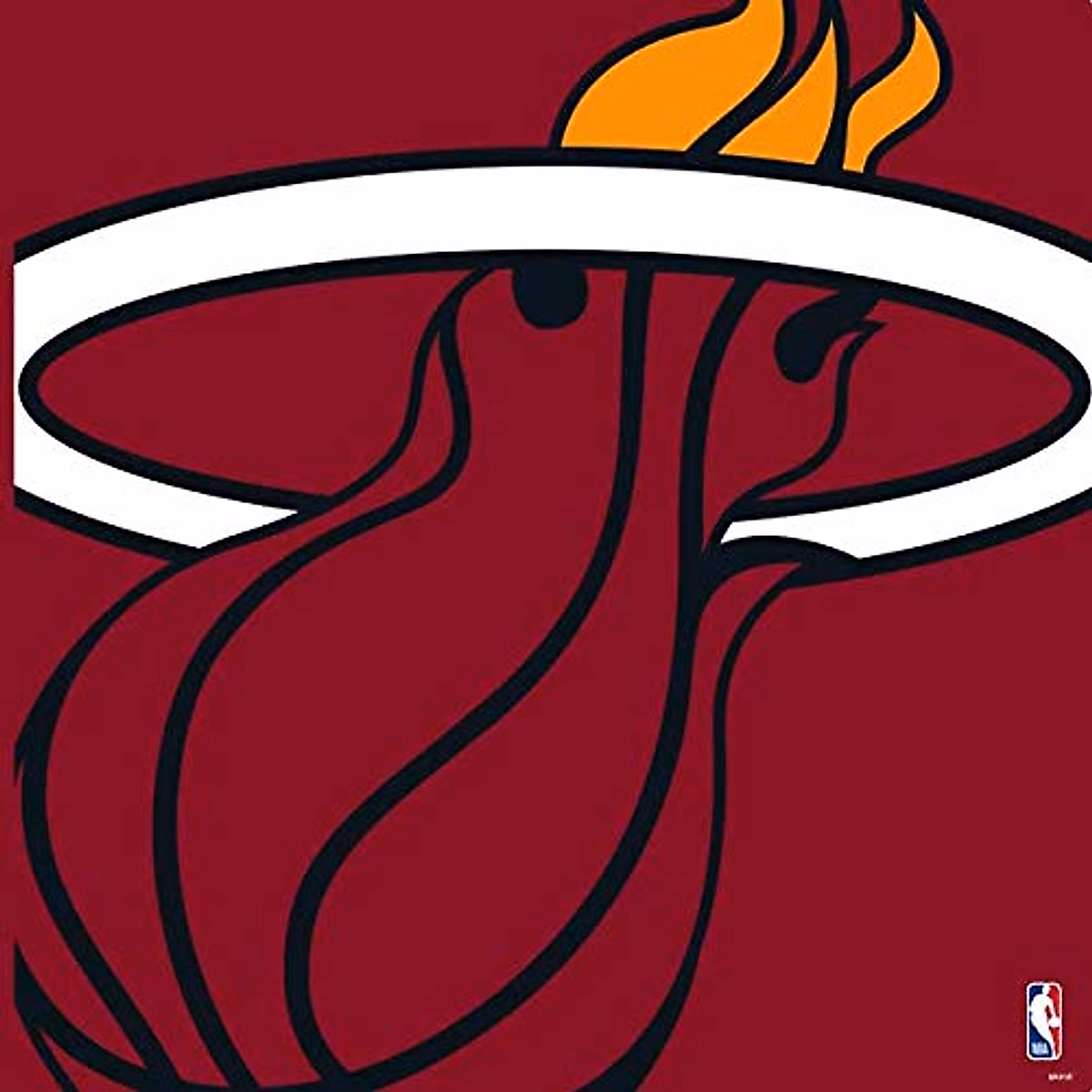 Skinit Decal Gaming Skin for PS4 Console - Officially Licensed NBA Miami Heat Large Logo Design