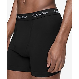 Calvin Klein Men's Cotton Stretch 5-Pack Boxer Brief, 5 Black, M