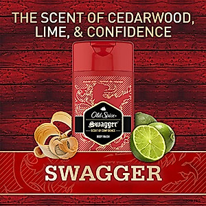 Old Spice Men's Body Wash Swagger Scent, 24/7 Shower Freshness, 16 Fl Oz (Pack of 4)