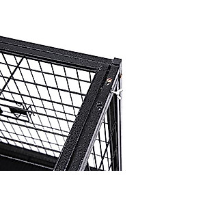 Homey Pet-43 All Metal Open Top Stackable Heavy Duty Cage(Upper) w/Floor Grid, Tray, Divider, and Feeding Bowl