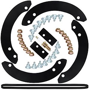POSEAGLE 06720-V10-020 Auger Rubber Kit with 22431-V10-013 Ribbed V-Belt Replaces Honda HS520 Paddles, Honda HS520 Paddle Kit, Honda HS720 Paddles for Honda HS520, HS720, 20 inch Snow Blowers
