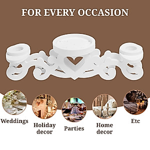 Heart Unity Candle Holder for Wedding Candles for Ceremony - Unity Candle Holders Candles Holder for Wedding Ceremony - Unity Candle Stand Bride and Groom Centerpiece