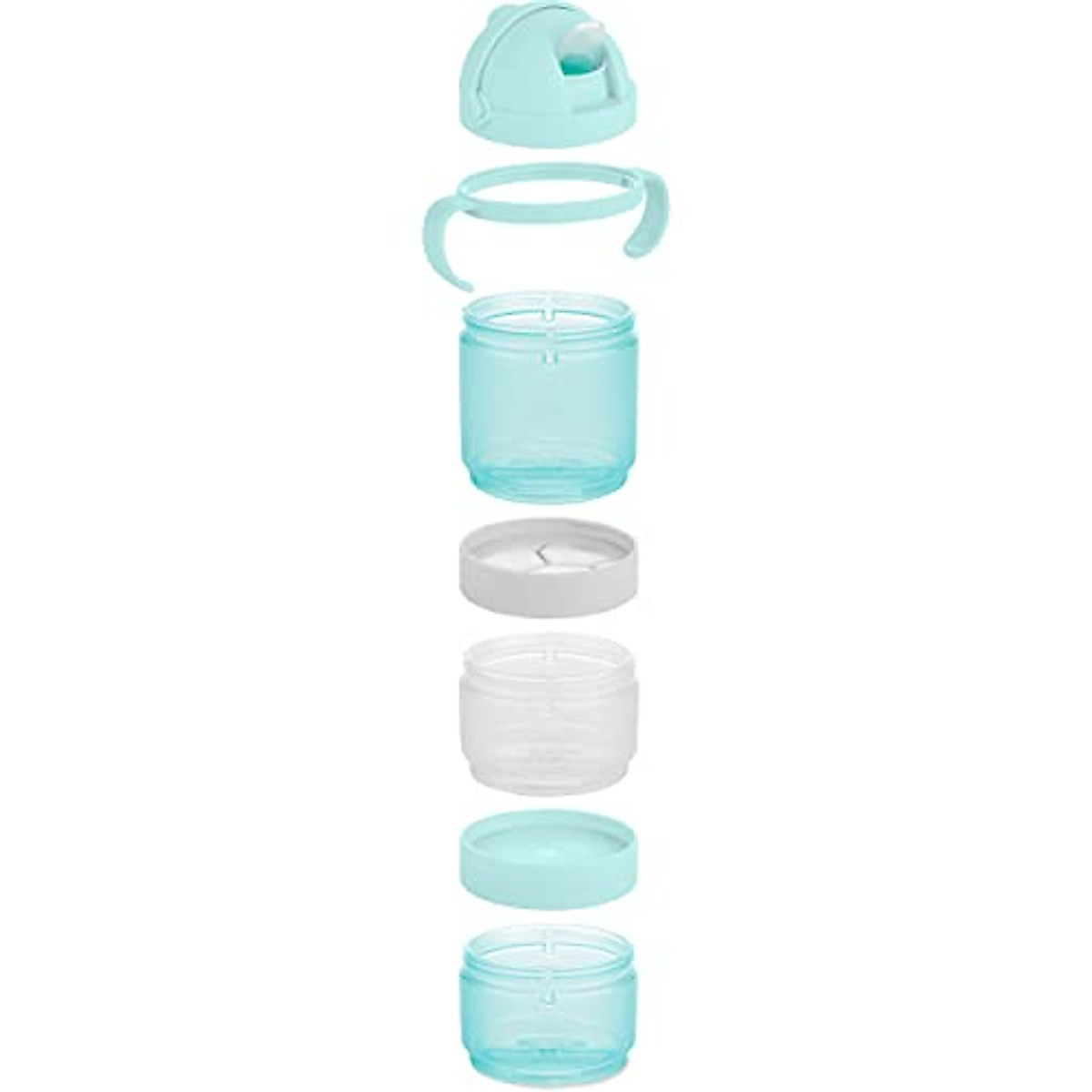 Skip Hop Stackable Snack Container & Sippy Cup, Grey Teal