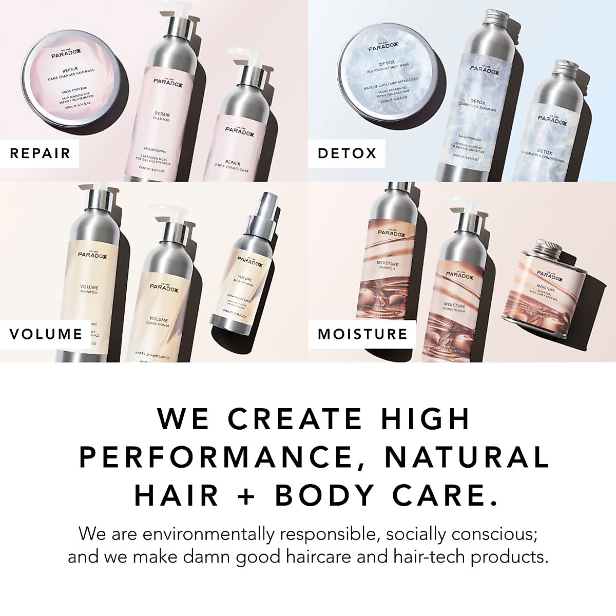 WE ARE PARADOXX Detox Clarifying Shampoo | Natural and Sulfate Free Shampoo | Vegan, Color Safe, and Fragrance Free Shampoo | Clarifying Shampoo for Build Up| 250 ml