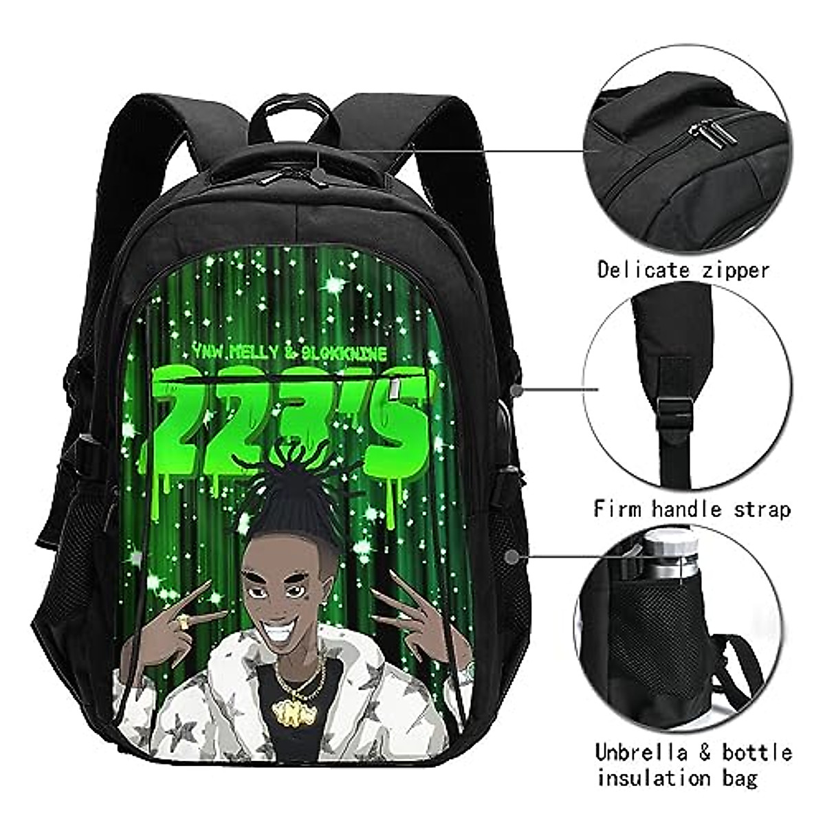 HAUoRpUw Y*N*W Rapper Melly Backpack