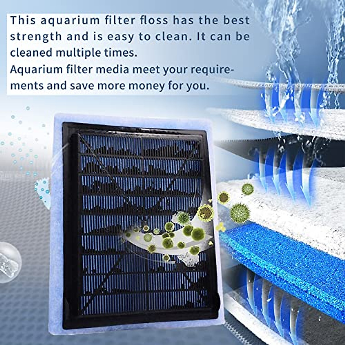 10-20 Gallon Aquarium Filters EZ-Change #2 Filter Cartridge fit Aquarium Filter Cartridge 10 to 20 Power, for Healthier Fish (4 Pcs)