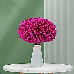Softflame Artificial/Fake/Faux Flowers - Hydrangea Bundle Purple Color, Pack of 5, Totally 20 Heads, for Wedding, Home, Party, Restaurant