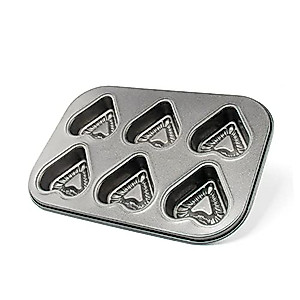 BESTonZON 3pcs 6 Heart Shaped Cake Pan Mini Muffins Mini Paper Cups Heart Pastry Heart Shaped Cupcake Pan Heart Cupcake Tray Baking Tray Baking Tools Cupcake Maker Bakeware Halloween