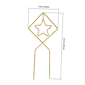 YARNOW 2pcs Flower Stand Rose Vines Plants for Outside Gold Stand Plant Climbing Frame House Plants Indoors Live Garden Metal Trellis Golden Metal Plant Climbing Supports Vine Trellis