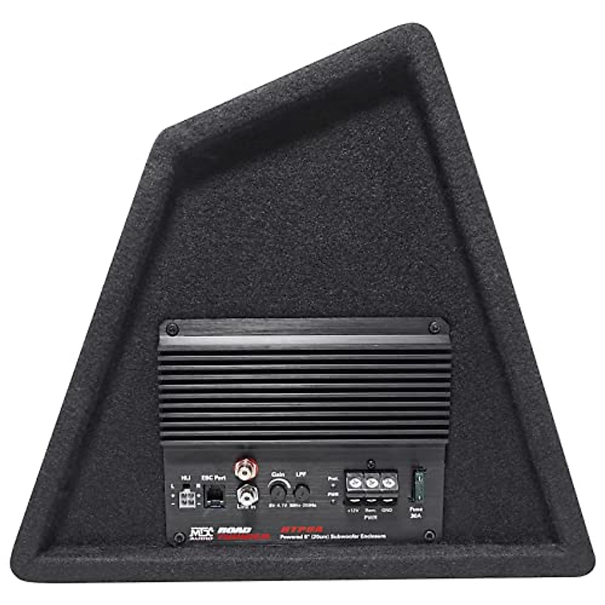 MTX AUDIO RTP8A 8" 120W Car Loaded Subwoofer Enclosure Amplified Box Vented