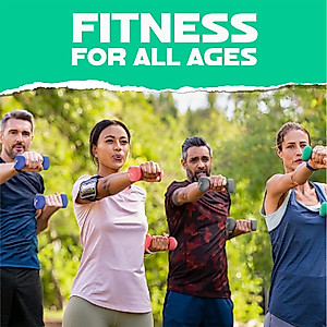 Yes4All 5 lbs Dumbbells Neoprene with Non Slip Grip – Great for Total Body Workout – Total Weight: 10 lbs (Set of 2)