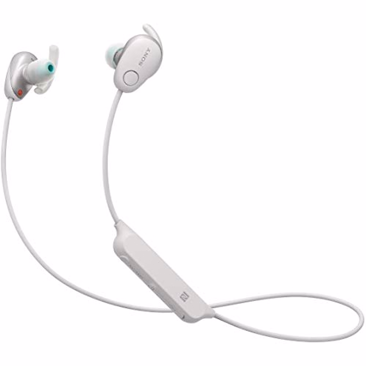 Sony SP600N Wireless Noise Canceling Sports In-Ear Headphones, White (WI-SP600N/W)