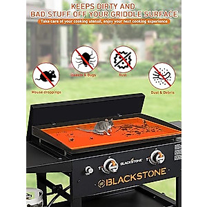 VCBOR Silicone Griddle Mat for 28" Blackstone Griddle, Blackstone Grill Accessories Cover, Upgraded Food Grade Silicone Mat, Waterproof & Rip-Proof, Protect Griddle from Rusting, Rodent, Insect, Dust
