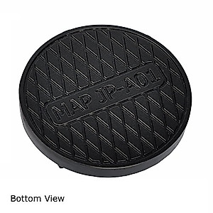 POTAUTO Universal Aluminum Jack Pad Jacking Puck Adapter Support Compatible with BMW, Mini (Qty 1, Black)