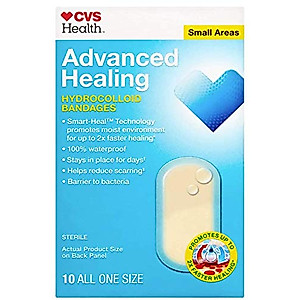 CVS Health Advanced Healing Hydrocolloid Bandages (Small Areas, 2 Pack)