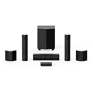 Enclave CineHome II - 5.1 Wireless Plug and Play Home Theater Surround Sound System - Dolby, DTS WiSA Certified - Includes 5 Custom Designed Wireless Speakers, 8-inch Subwoofer & CineHub Transmitter