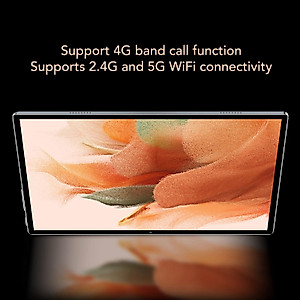GLOGLOW FHD Tablet, 2 in 1 6GB RAM 128GB ROM 10.1 Inch Tablet 8 Core CPU with Keyboard for Office (US Plug)