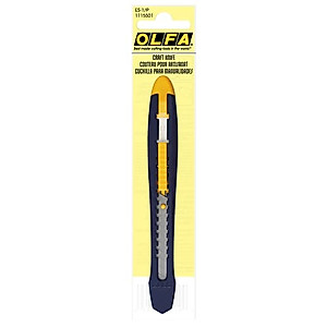 OLFA 9mm Precision Utility Knife (ES-1) - Multi-Purpose Retractable Precision Knife Made From Recycled Materials w/Snap-Off Blade, Replacement Blade: Any OLFA 9mm Blade