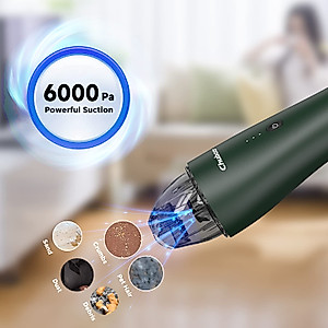 Chuboor Handheld Vacuum Cordless, Mini Vacuum with Air Buster, Portable and Rechargeable Mini Vacuum-Cordless for Home and Car (Black)