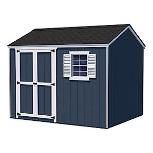 Little Cottage Co. 8x8 Value Workshop Shed, Wood Do-It-Yourself Precut Kit, Outdoor Storage for Backyard, Garden, Patio, Lawn