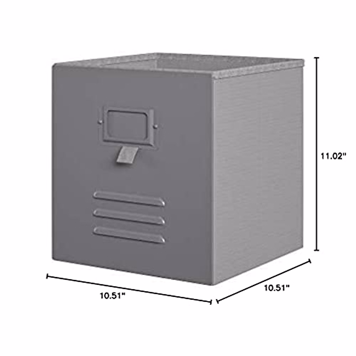 Little Seeds Nova Metal Locker 3 Pack-Graphite Grey Storage Bins