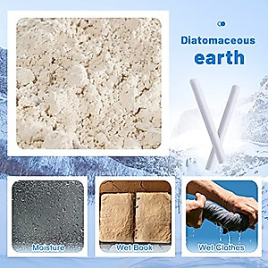 4 Pcs Drying Stick for Toys Drying Rod Stick Diatomite Stick Moisture Absorbing Stick Clean Water Absorption Rod Diatomaceous Earth Desiccant for Home Laundry, White (Basic Style, 5.7 x 0.5 Inch)