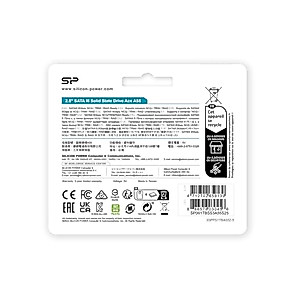 Silicon Power SSD 1TB 3D NAND A55 SLC Cache Performance Boost 2.5 inch SATA III 7mm (0.28") Internal Solid State Drive