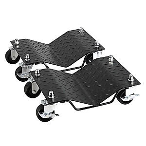 Wheel Dolly, Car Moving Dolly 3000 lbs, Wheel Dolly Car Tire Stake, Heavy-Duty Car Tire Dolly Cart Moving Cars, Trucks, Trailers, Motorcycles, and Boats (2PC)