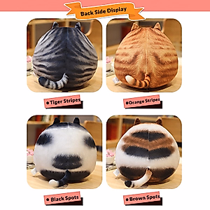 ARELUX 19.6In High Chubby Cat Plush Pillow, Cute Fat Kitty Cat Stuffed Animal Soft Kitten Adorable Hugging Pillow Anime Plushies,Funny Toy Birthday for Adults Friends