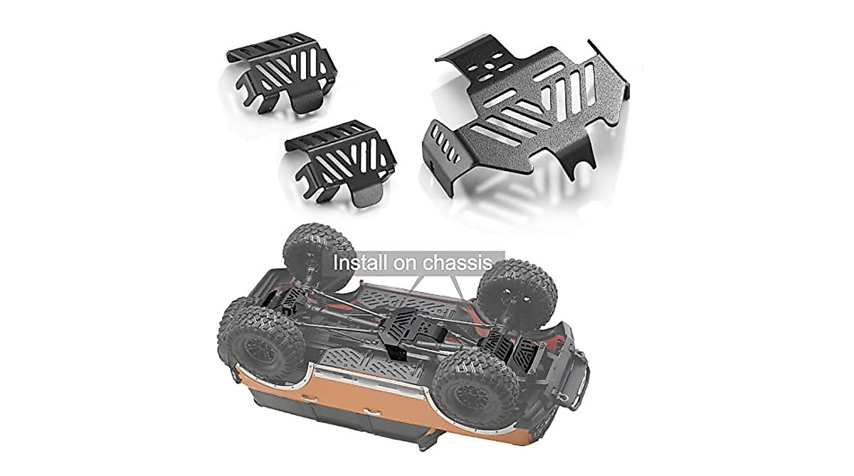 Durable TRX-4 Chassis Armor Set - Stainless Steel Protection
