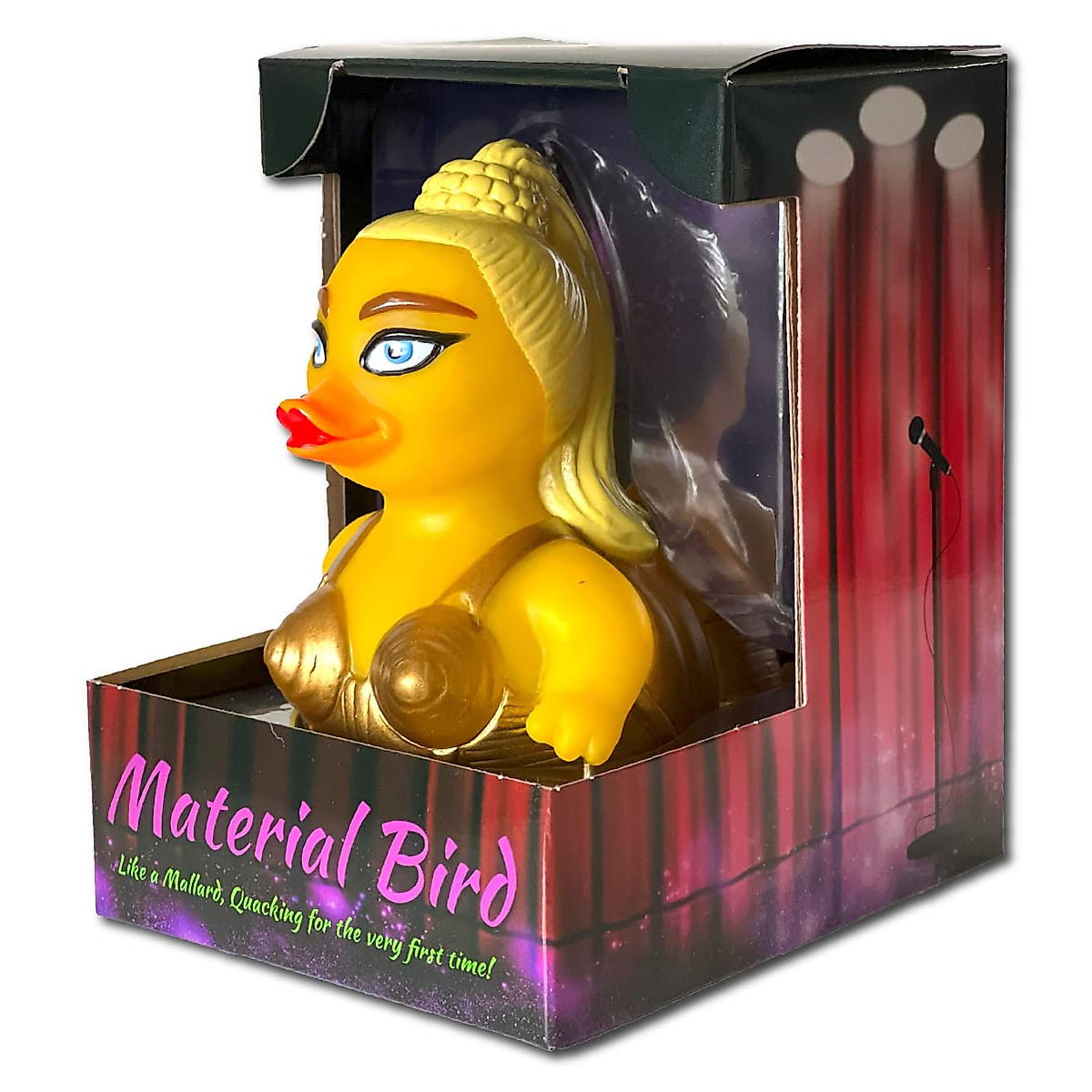 CelebriDucks - Material Bird - Floating Rubber Ducks - Collectible Bath Toy Gift for Kids & Adults of All Ages