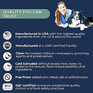 Advanced Hip & Joint Supplements for Dogs, USA Made with Glucosamine & Green Lipped Muscle for Mobility Health, 60ct