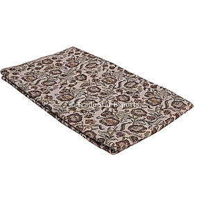 Trade Star 3 Yard Hand Block Print Fabric 100% Cotton Natural Fabric for Dressmaking Indian Ethnic Running Sewing Fabric for Crafting for Home Decor (Pattern 20)