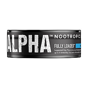 Fully Loaded Alpha Nootropic Pouches (Mint) - 5 Cans - 15 Pouches per can - Effective Nootropic Delivery, Nic Pouch Replacement - Faster Absorption, Alpha GPC, L-Tyrosine, GABA