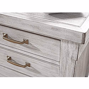 Signature Design by Ashley Brashland Farmhouse 7 Drawer Dresser with Dovetail Construction, Textured White