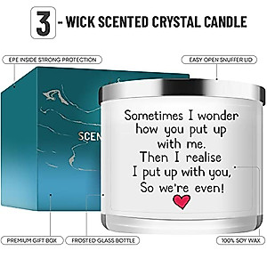 Gifts for Men Women - Anniversary Birthday Gifts for Him Her, Boyfriend Girlfriend Gifts Ideas, I Love You Gifts for Wife Husband, Lavender Scented Candle