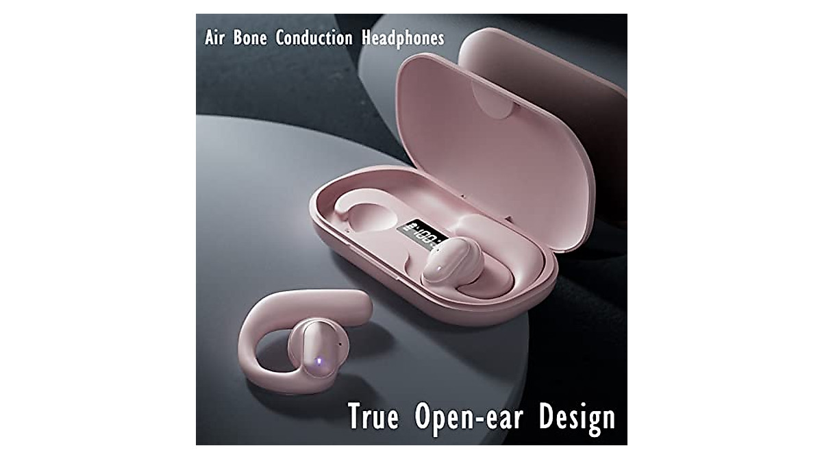 Wireless Bone Conduction Headphones - Open Ear, Lightweight & Safe