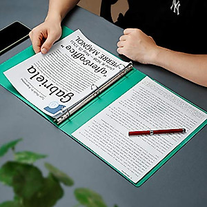 3 Ring Binder, HYUNLAI 3 Ring Binder 1 Inch, 1 Inch Binder Holds 8.5"11" Paper, Round Ring Binder Suitable for School, Home and Office(6 Pack)